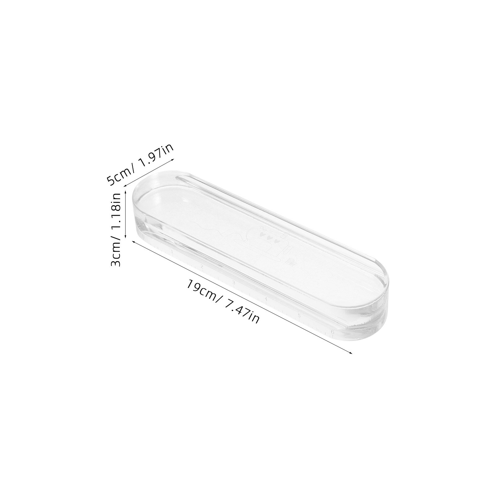 Прозрачный Швейный Инструмент Для Утюжки Acrylic Clapper 19.00X5.00X3.00Cm