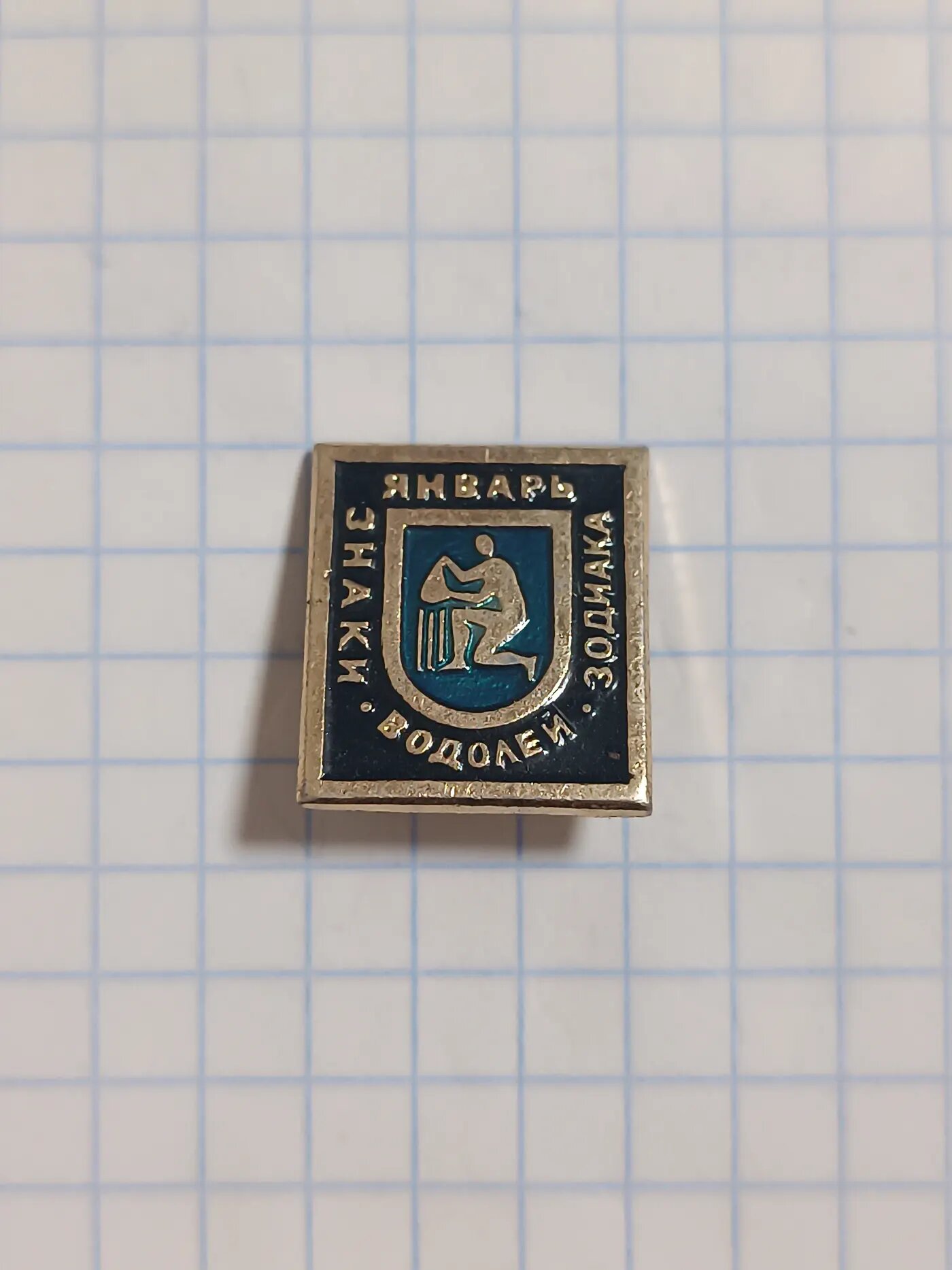 Коллекционный значок Знак зодиака Водолей январь