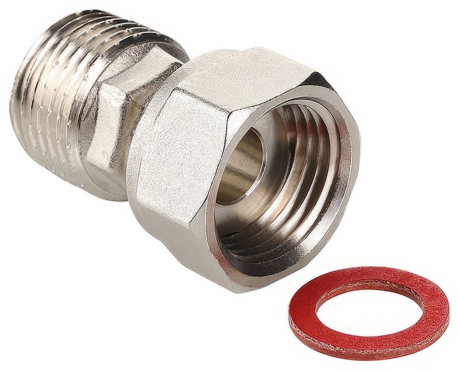 Прямой полусгон с накидной гайкой VALTEC 3/4x3/4 VTr.613. N.0505