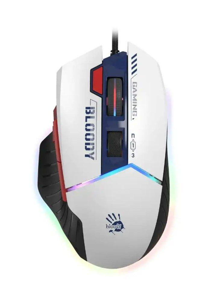 Мышь A4Tech W95 Max Sports (w95 max sport) синий/белый, проводная, USB, 12000 dpi