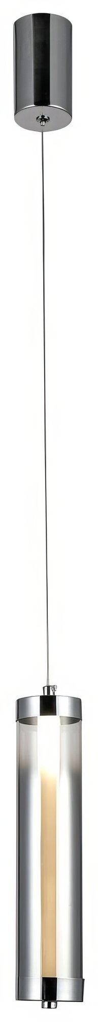 Подвес Стаут 8Вт LED, металл, стекло, хром