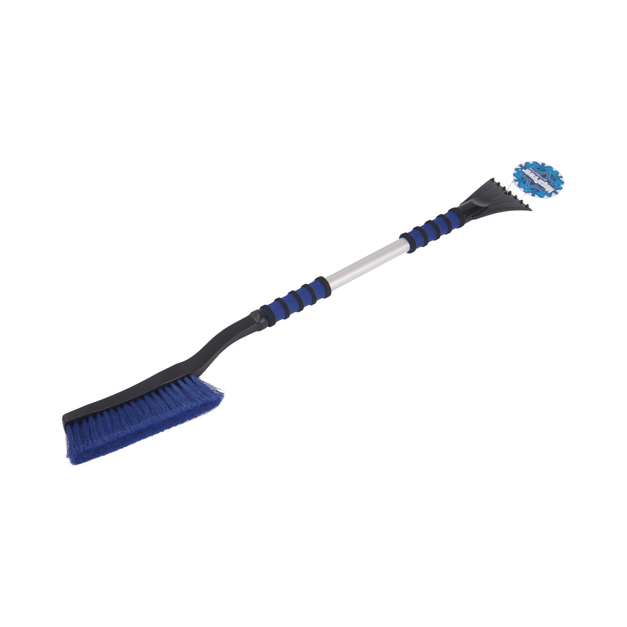 Щетка для снега со скребком и мягкой ручкой 88см BLUE MEGAPOWER /1/36