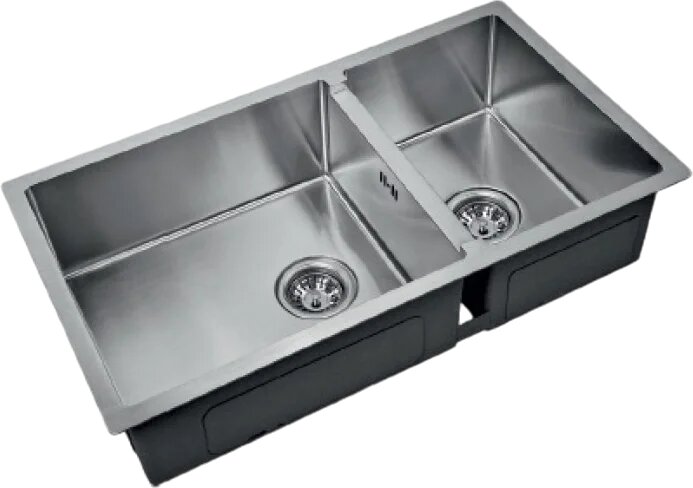 Мойка кухонная Zorg Light ZL R 780-2-440 металлическая, 78x44, прямоугольная, мойка для кухни, врезная