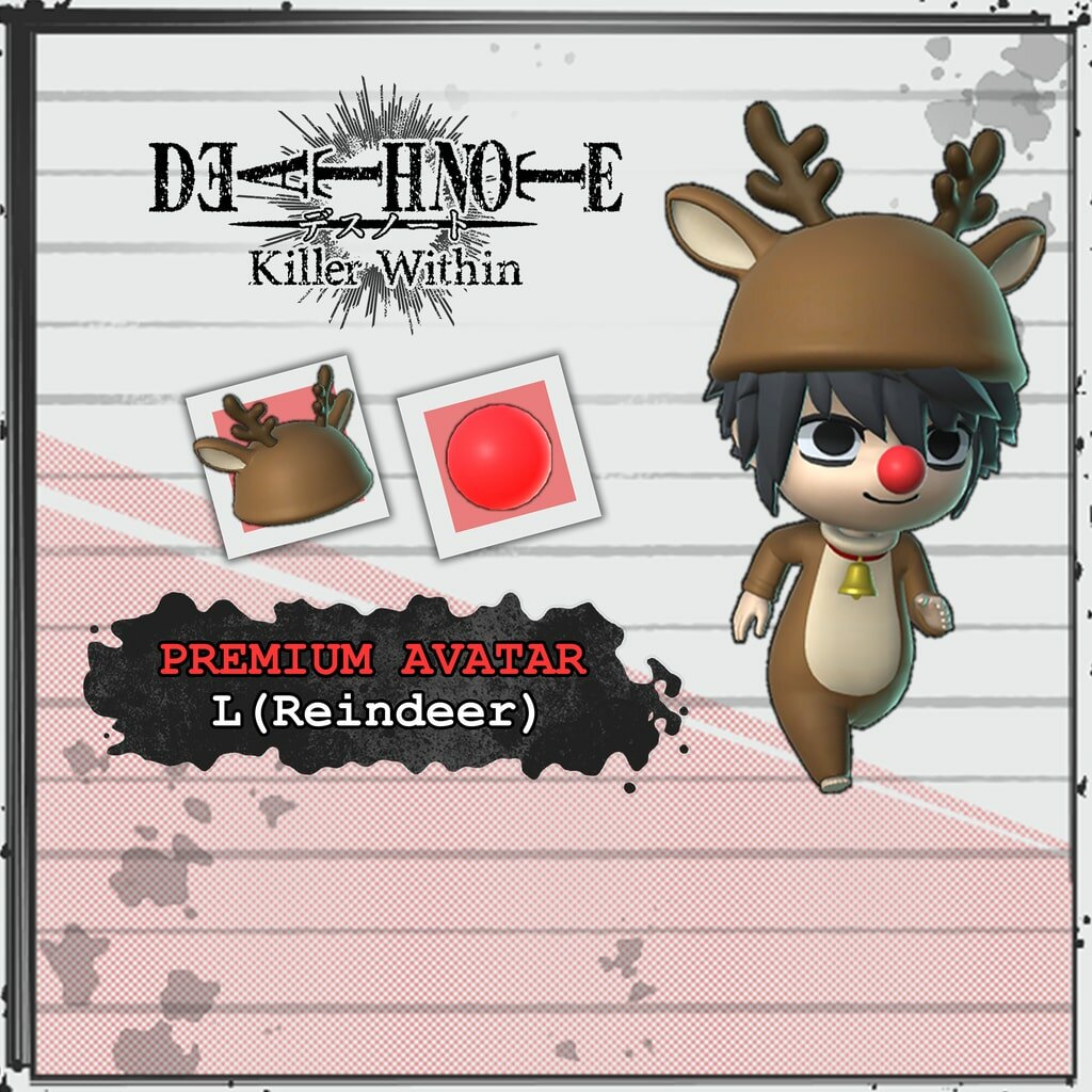 Дополнение DEATH NOTE Killer Within - Premium Avatar: L (Reindeer), цифровое издание PlayStation 4 и PlayStation 5, регион Индонезия / код пополнения баланса