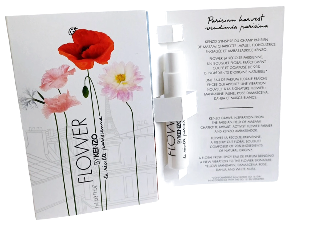 Парфюмерная вода Kenzo Flower La Recolte Parisienne пробник 1 / Кензо Флауэр Ла Реколте Паризьен мини-версия / Сэмпл