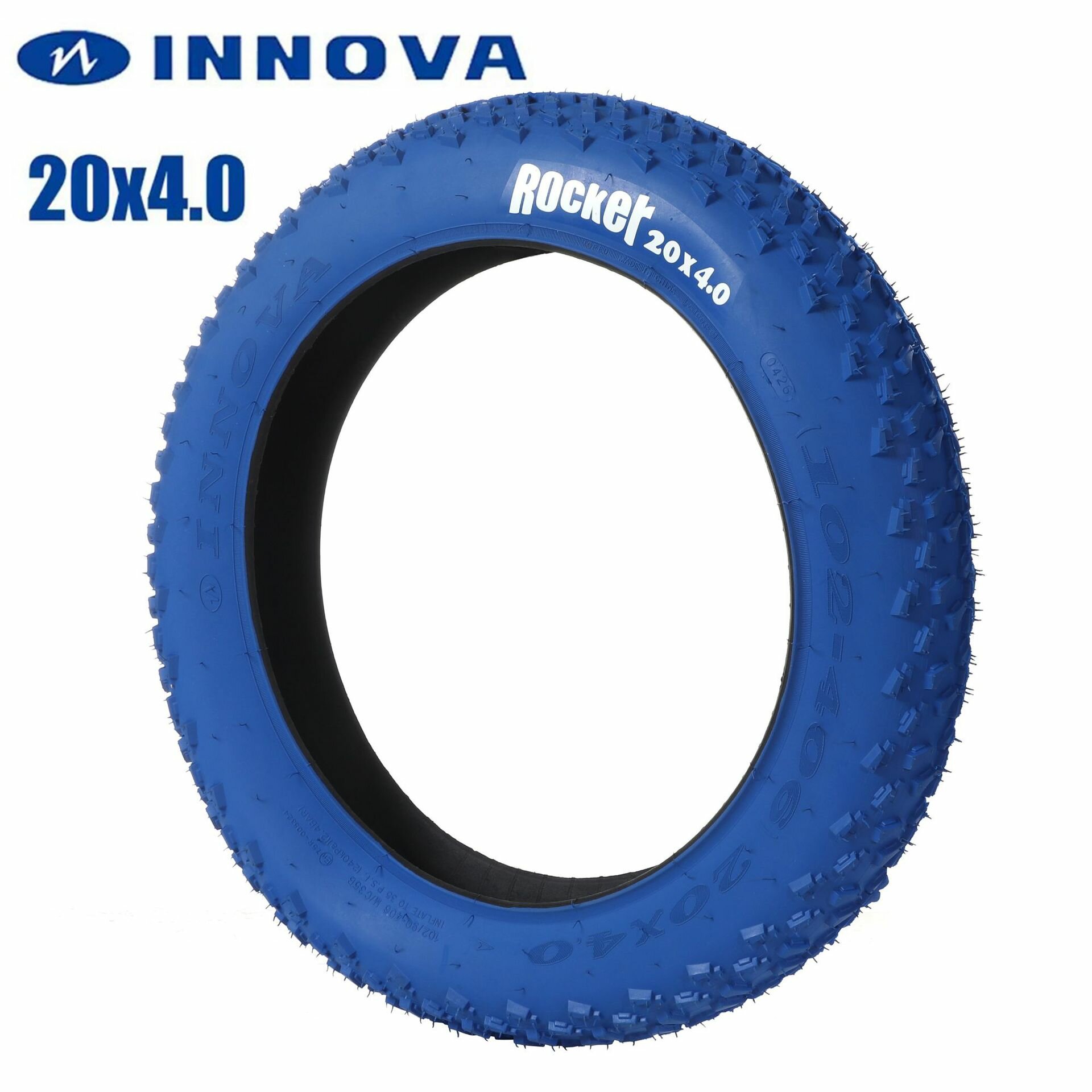 Enova LV-1003 Синяя 20x4.0 Жирная шина для электровелосипеда снежная внедорожная replacement колесная шина