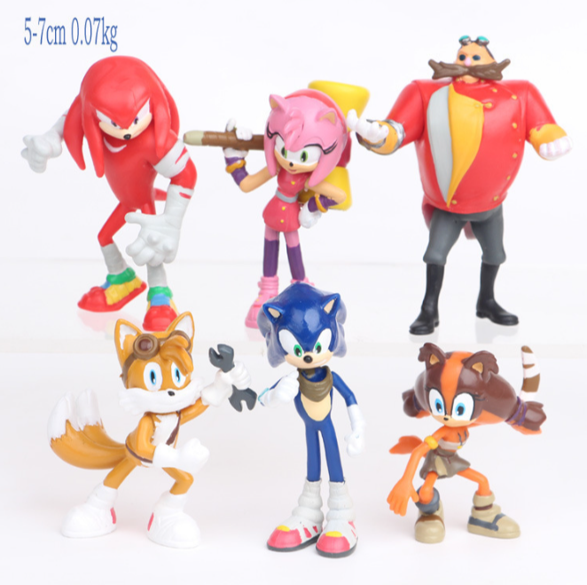 Фигурки Ёж Соник/sonic the Sonic the Hedgehog 6 частей / набор 6cm