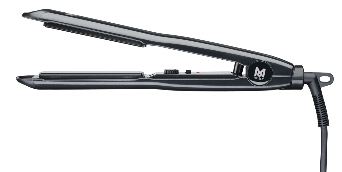 Выпрямитель для волос Moser CeraStyle Pro 4417-0050, керамические плавающие пластины 24х90 мм, 150-230 градусов, шнур 2.8 м, черный