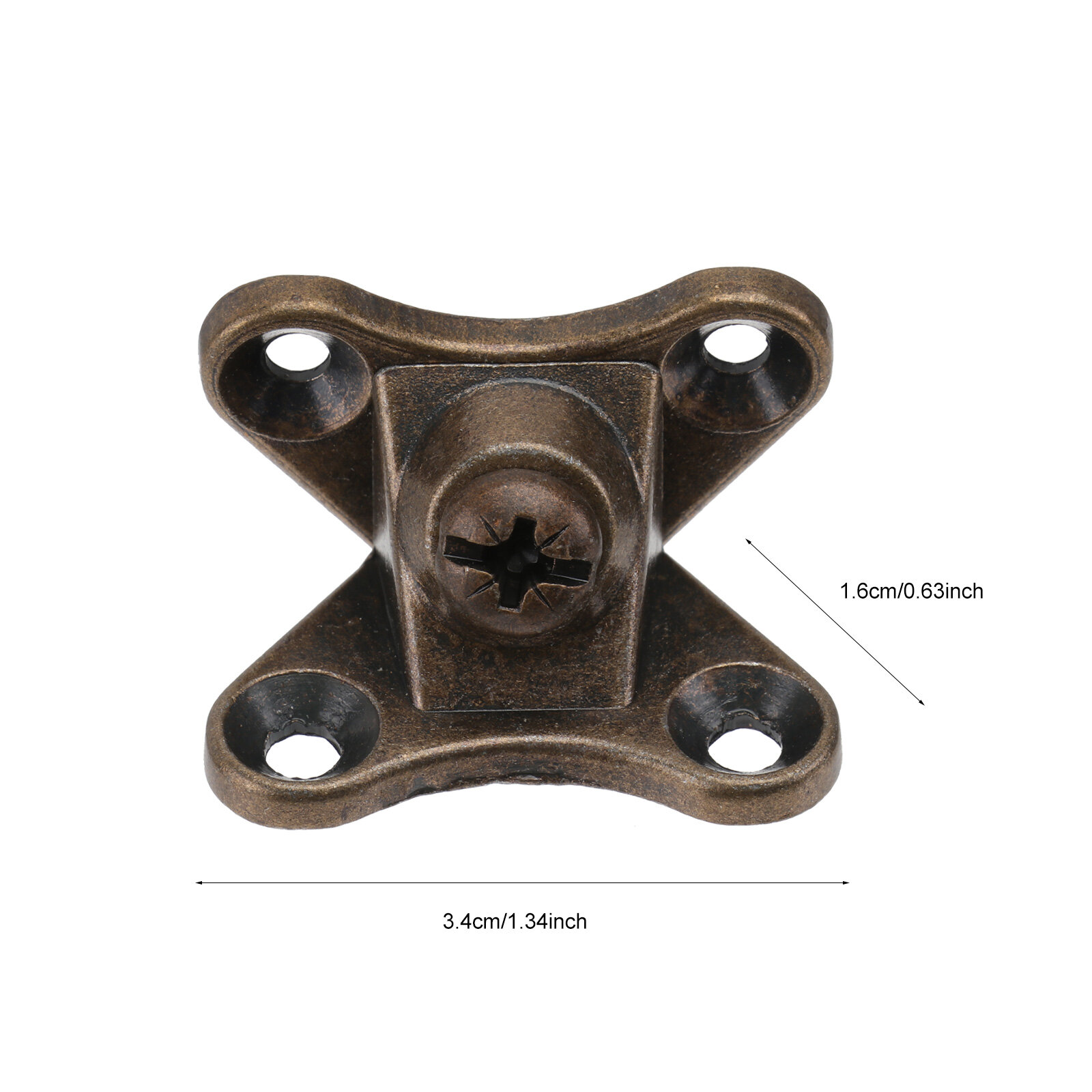 10 Штук Прочная Соединительная Угловая Бронзовая Накладка 3.4x3.4cm