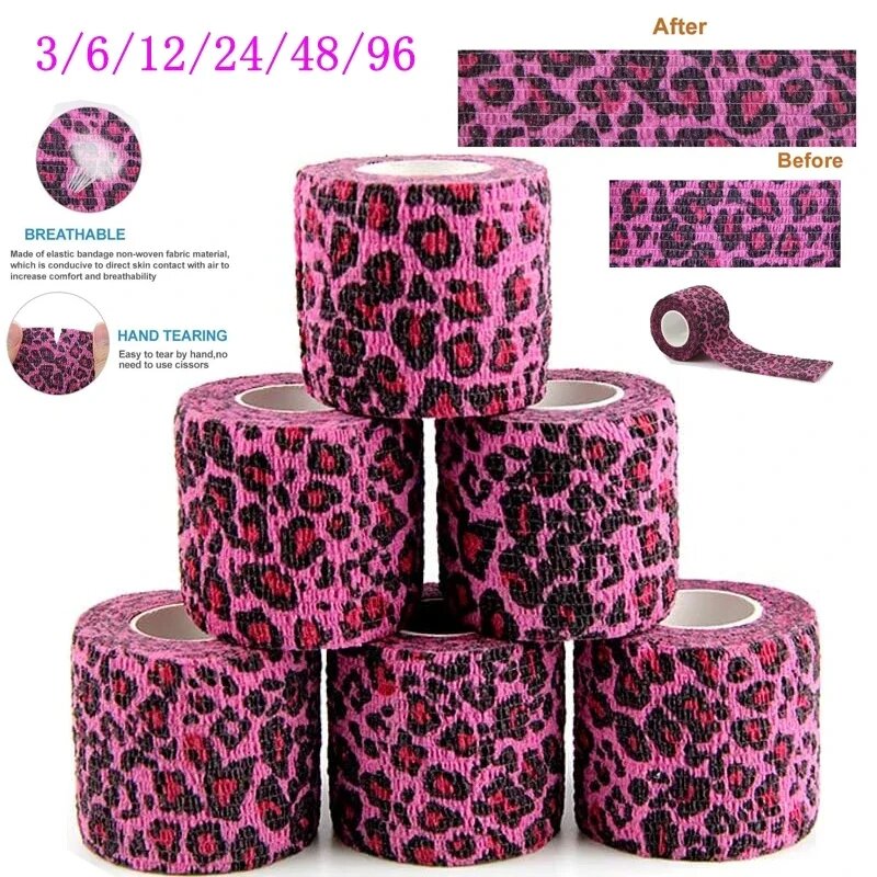 Самоклеящиеся водонепроницаемые бинты-покрытия для тату-грипов MUEUSS 12PCS