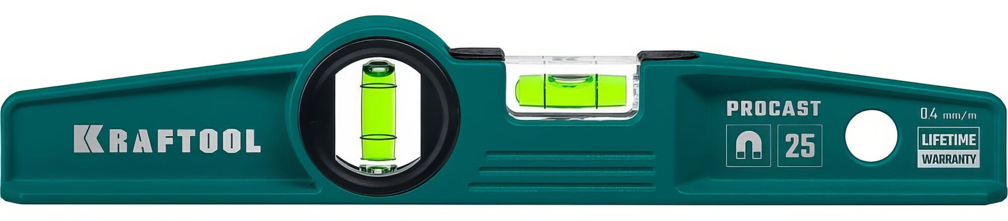 Магнитный литой уровень KRAFTOOL Procast 250 мм 34717-025