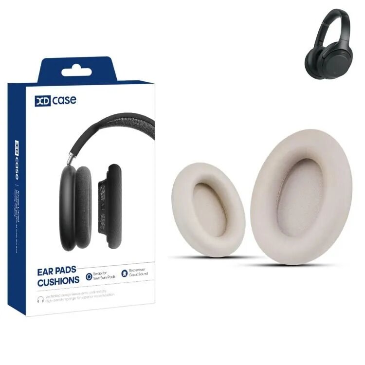 For Sony WH-1000XM3 XDcase 1 пара сменных амбушюр из протеиновой кожи для гарнитуры с инструментом для подглядывания