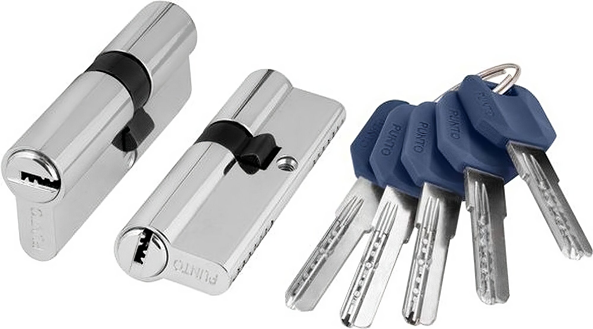 Цилиндровый механизм PUNTO (Z400/80) Z4000Key80(30+10+40) CP хром