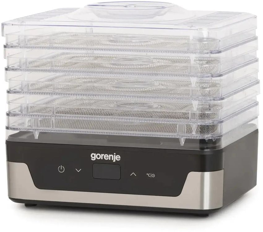 Сушилка для овощей, фруктов электрическая Gorenje FDK400DE, черная