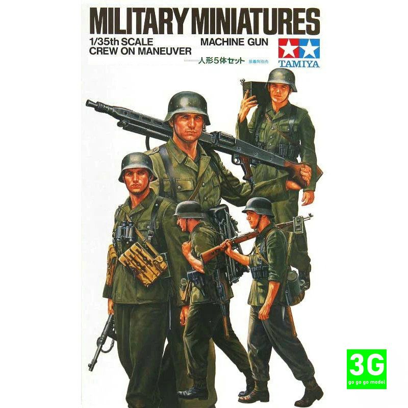 TAMIYA 35184 1/35 Сборная модель немецкого пулемета команды на ходу