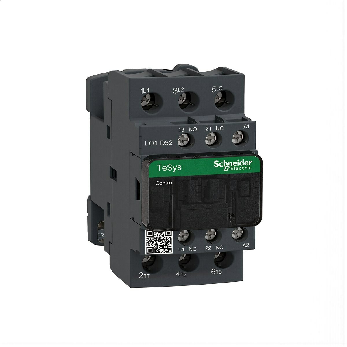 Контактор переменного тока Schneider LC1D09M7C размеры 55х132х136 мм 3 полюса 220В 9А 1НО1НЗ