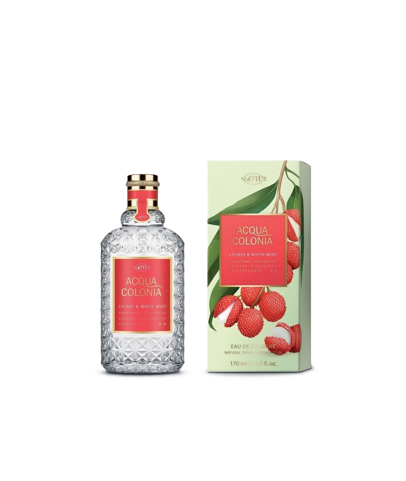 4711 Acqua Colonia Lychee White Mint 170 мл одеколон унисекс, фужерные, фруктовые