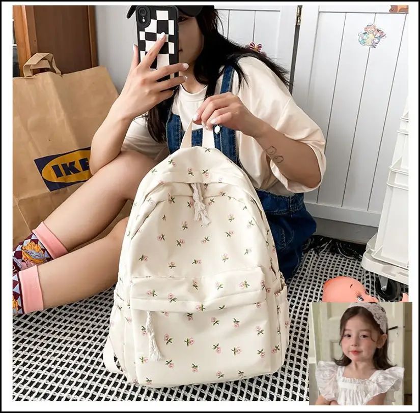 Рюкзак женский мультиспортивный белый матовый нейлоновый с внутренним карманом и молнией для бега и активного отдыха — фото 1
