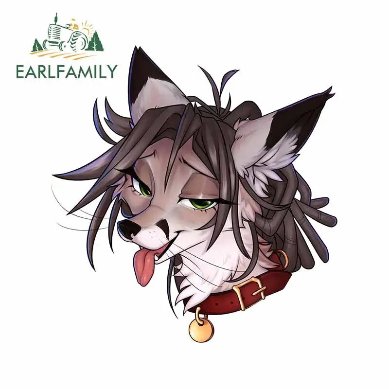 EARLFAMILY 13 см x 12,5 см для joyреактора, лисы, тонкие пушистые автомобильные наклейки, аниме наклейки, водонепроницаемые, с защитой от царапин