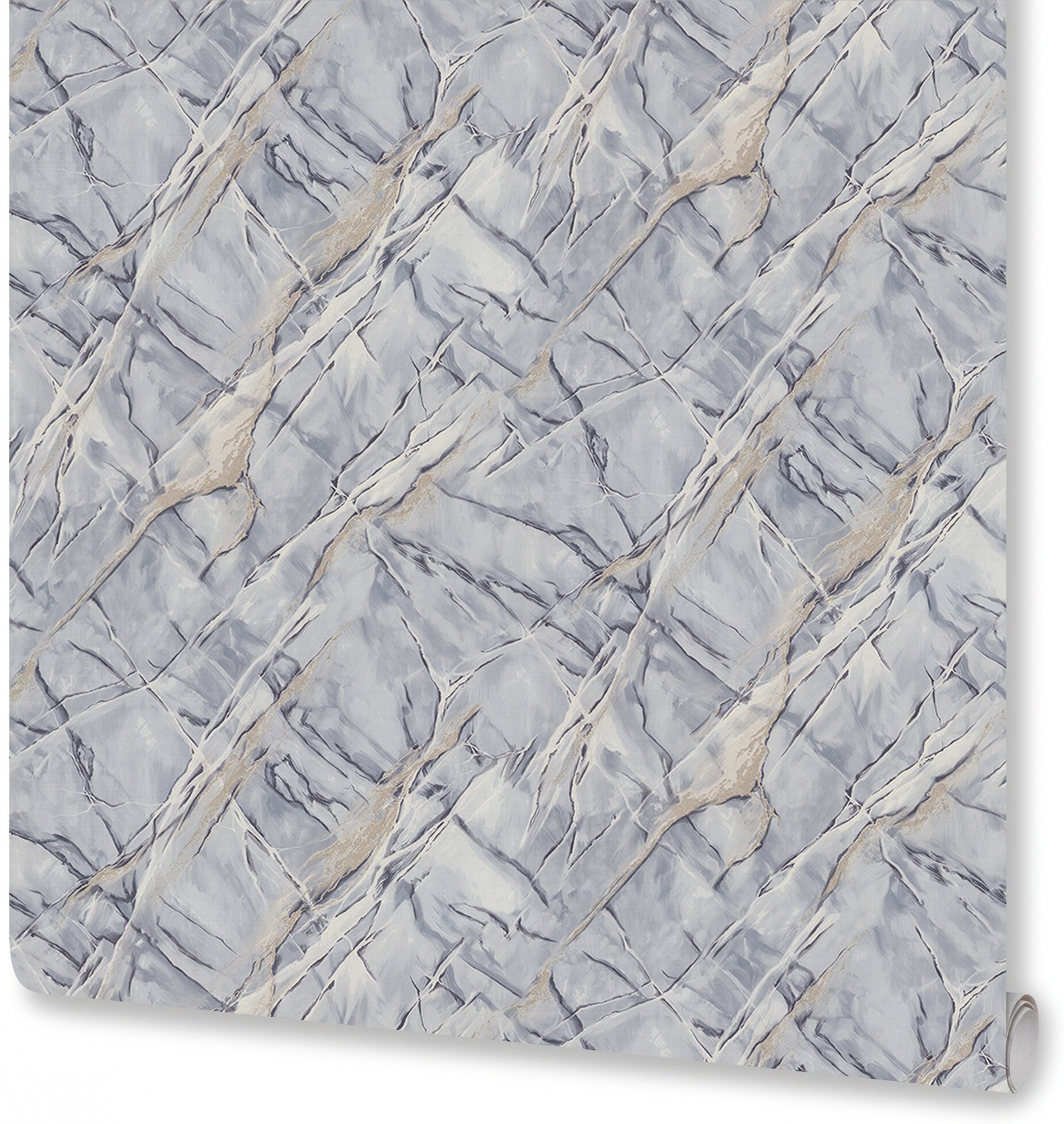 Обои флизелиновые Euro Decor Slab синие 1.06 м ED7290-22