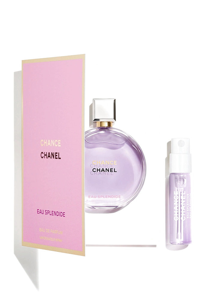 Яркий парфюм Chanel Chance Eau Splendide сэмпл 1.5 / Парфюмерная вода Шанель Шанс О Сплендид пробник / Миниатюра аромата