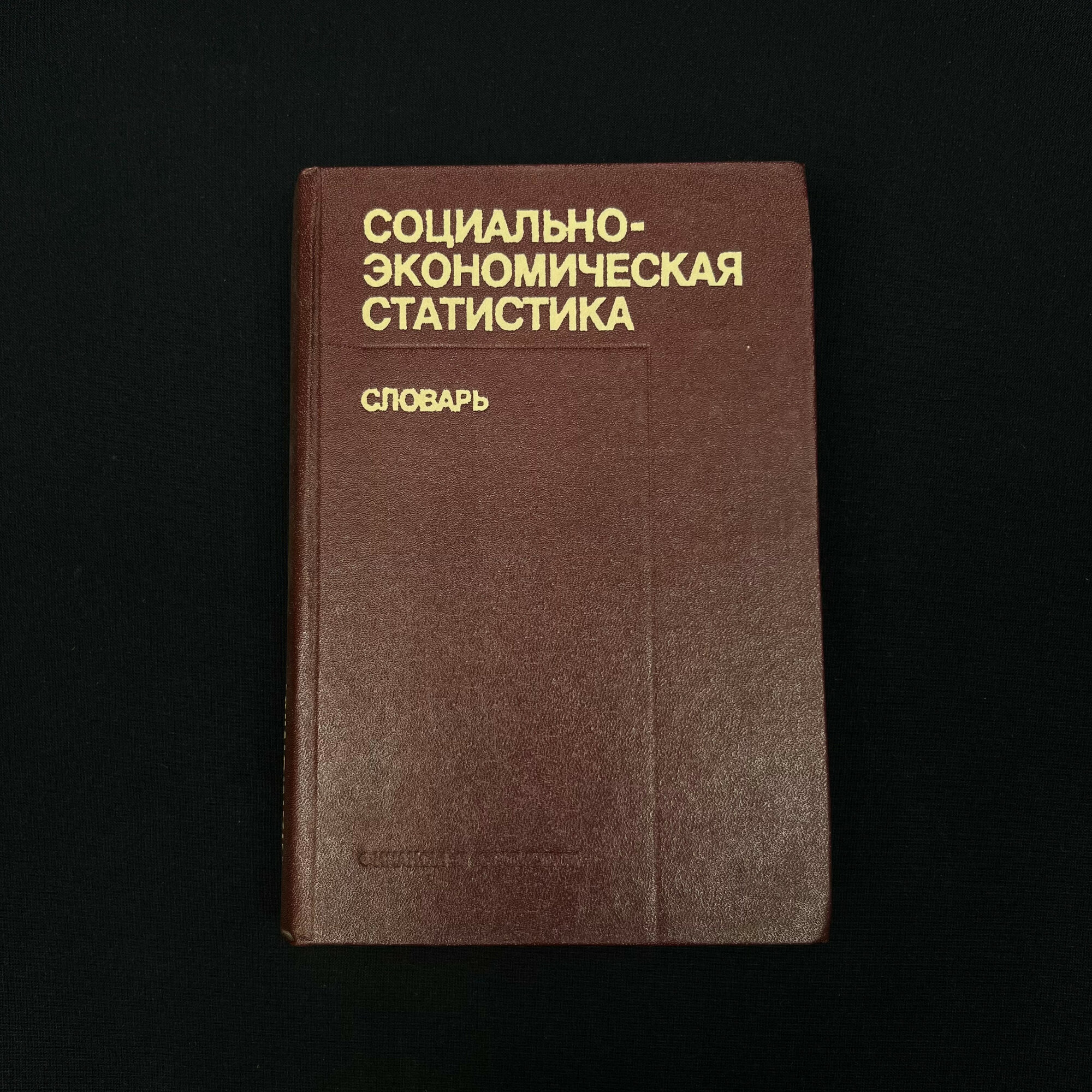 Социально-экономическая статистика. Словарь. Книга СССР, справочник