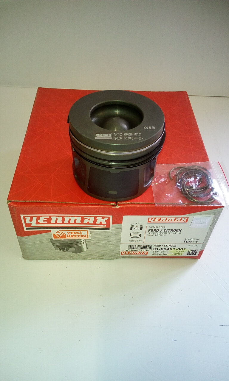 Поршень к-т 86,01 STD V347 DURAT Transit 2. Yenmak 3103461001