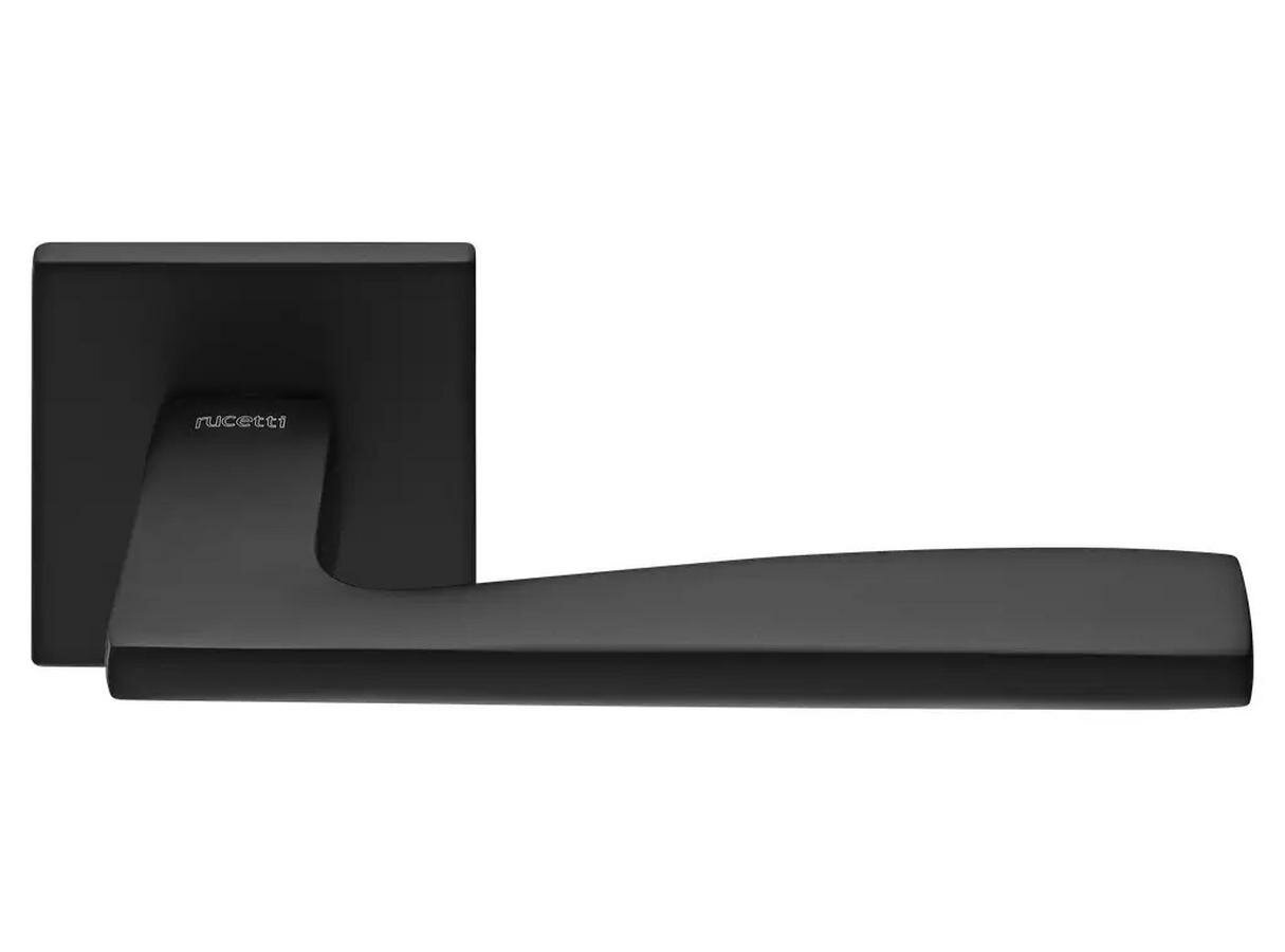 Дверная ручка квадрат Rucetti RAP 28 SLIM-S BL черный 9014610