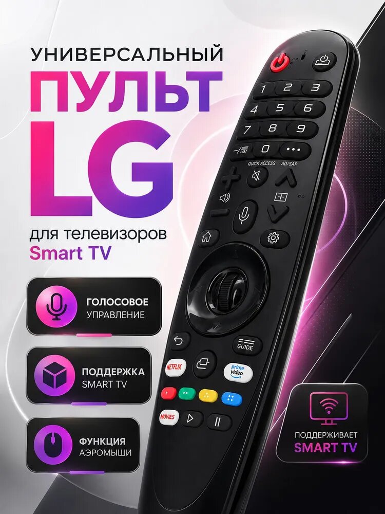Голосовой пульт MR20GA LG Magic Remote для Smart TV, Air Mouse, Bluetooth