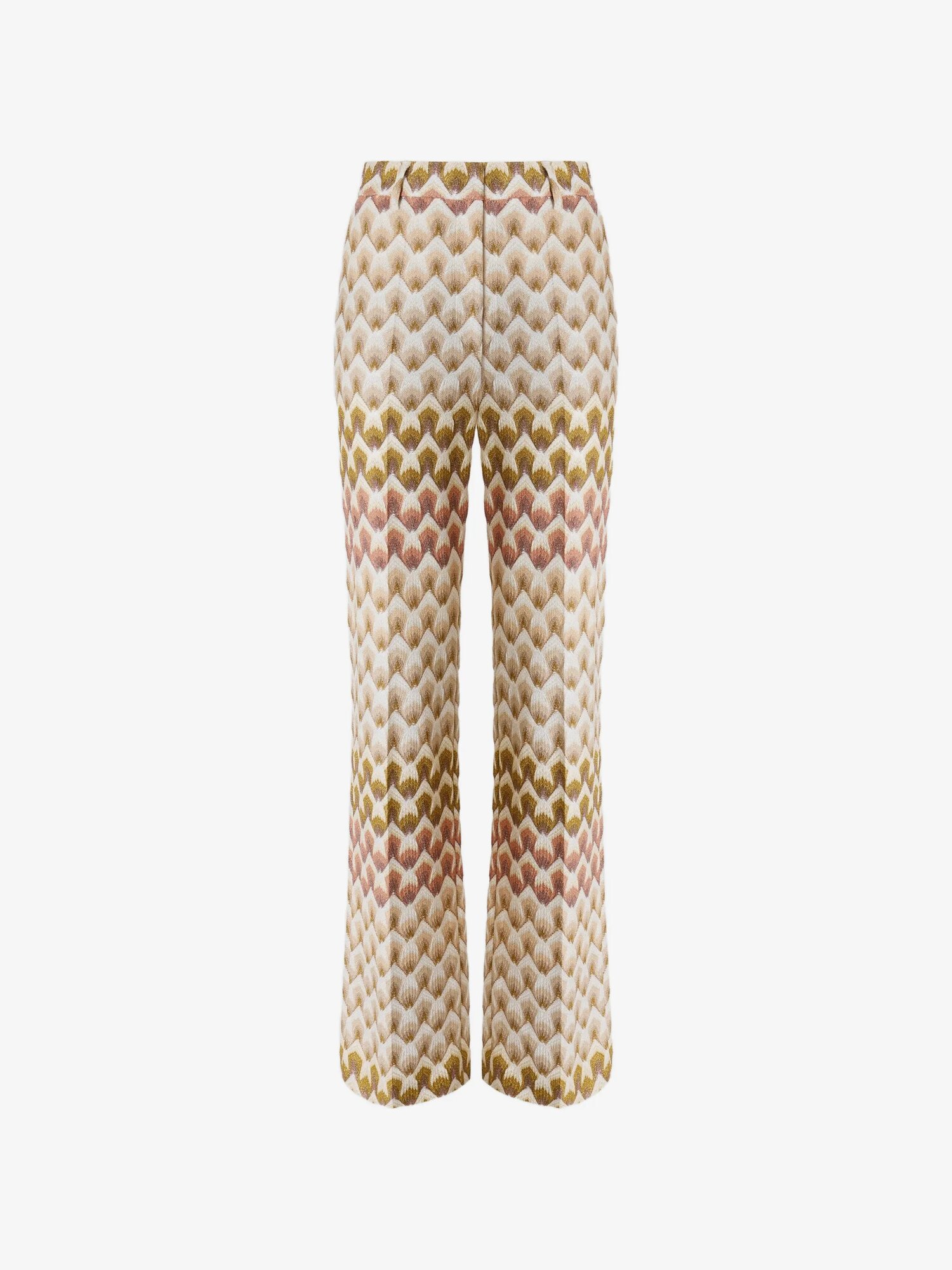 Брюки Chevron-knit wide-leg trousers