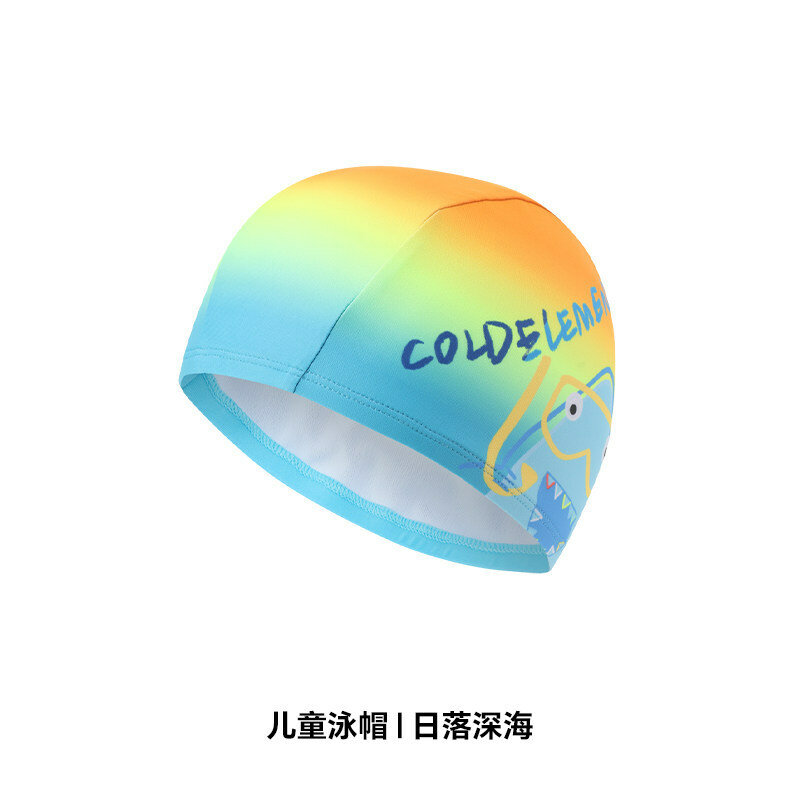 Детский комплект шапочек и очков Coldelement, плавательная шапочка для мальчиков, тканевая, Темно-синий