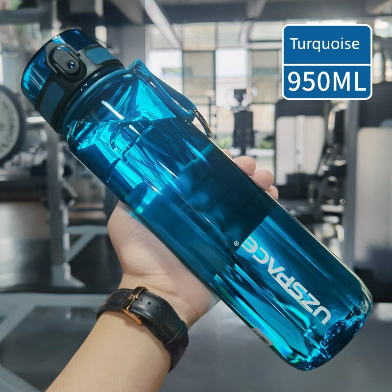 950 мл Малахитовый зеленый тритановый спортивный водный бутылка для студентов, лето, портативная, прочная, герметичная