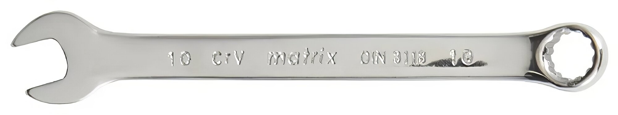 Ключ комбинированный рожково-накидной Matrix 10 мм с хромированным покрытием