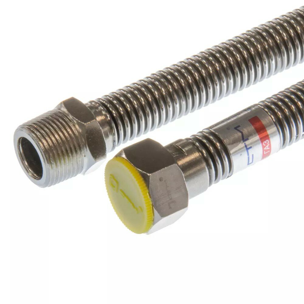 Подводка для газа сильфонная 1/2" ВР/НР, 0.5 м, CTM