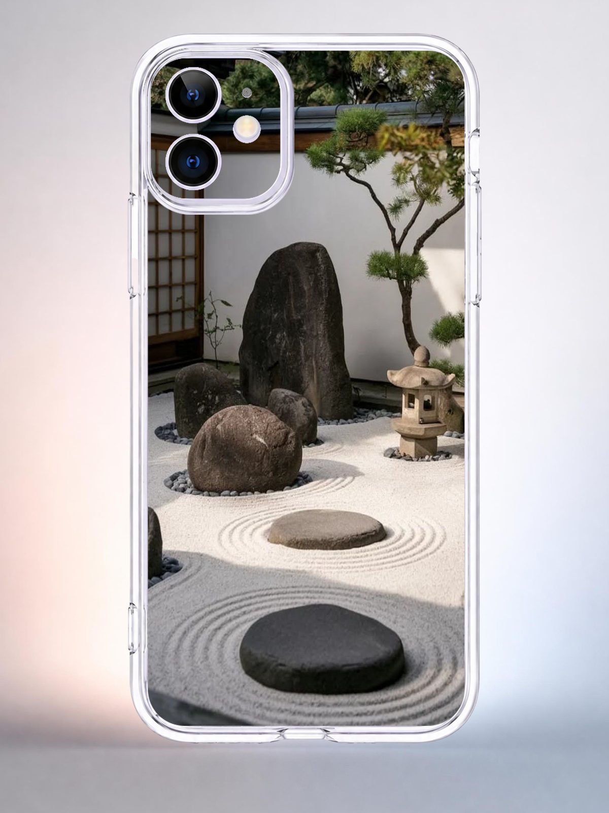 Эстетичный чехол на iPhone 11 дзен сад камни