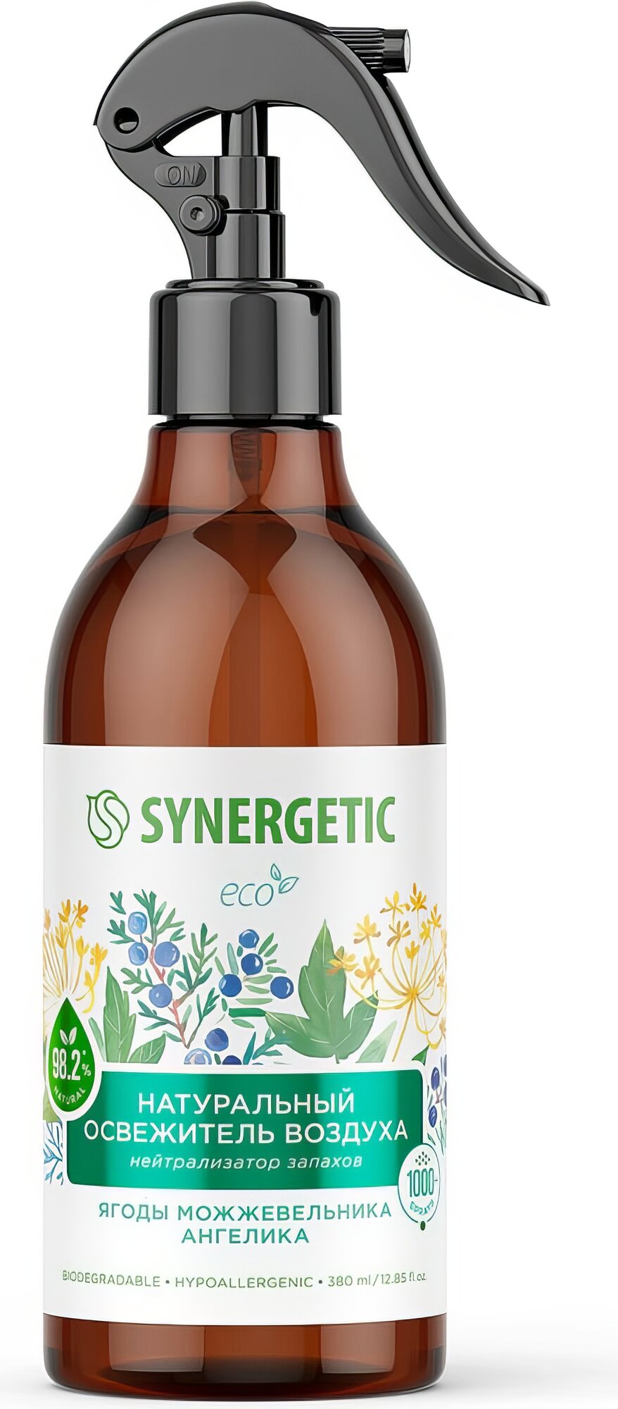 Освежитель воздуха SYNERGETIC Ягоды можжевельника и ангелика 380 мл 900005