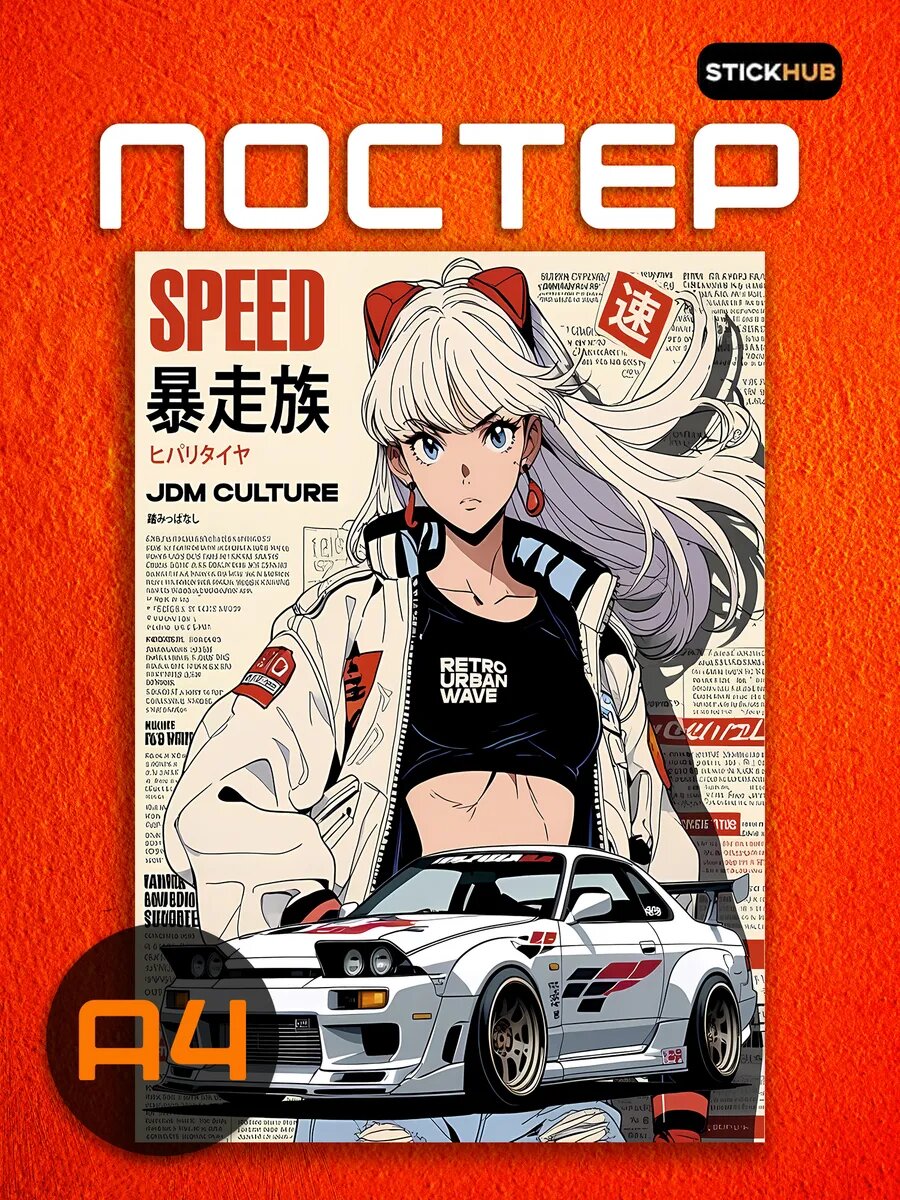 Постер на стену JDM Culture: Скорость и стиль