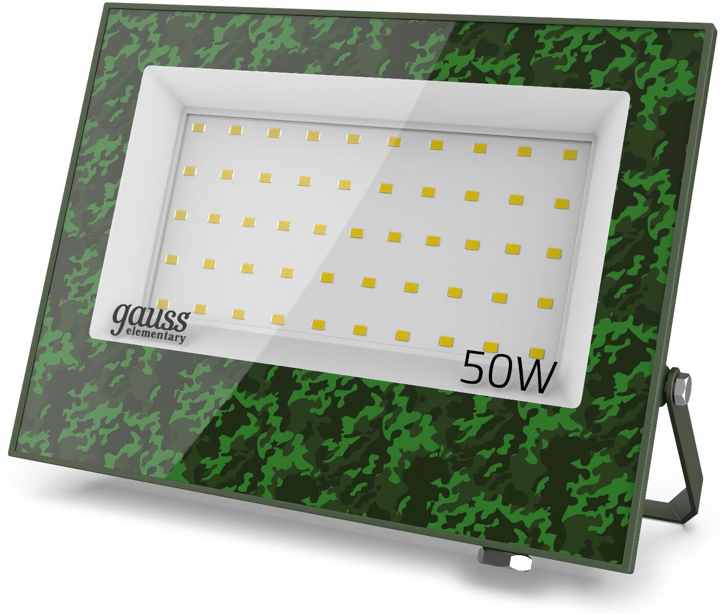 Прожектор светодиодный Gauss Elementary 50W 4500lm IP65 6500К хаки 1/40