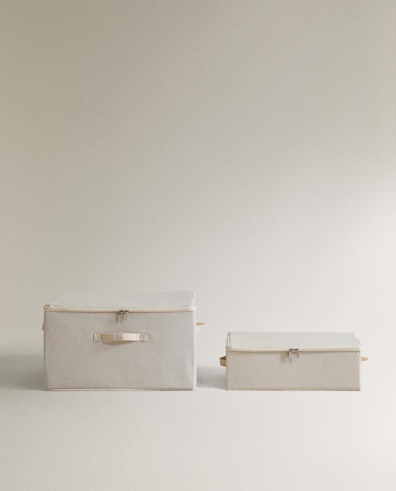 Коробка для хранения ZARA HOME складная с крышкой, сломанный белый, 13 x 26 x 40 см 7296/099/251-1