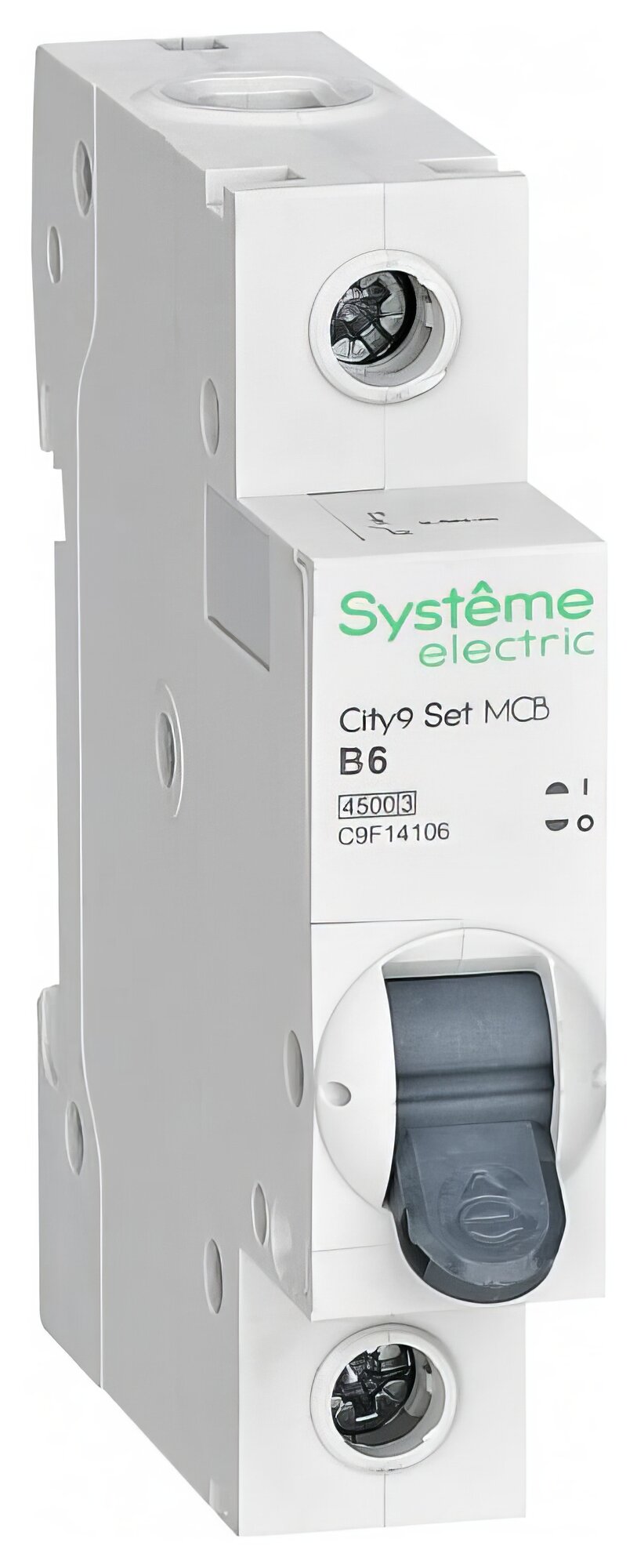 Автоматический выключатель Systeme Electric City9 set ав b, 6 А, 1 Р, 4.5 kА, 230 В (ранее EZ9F14106) C9F14106