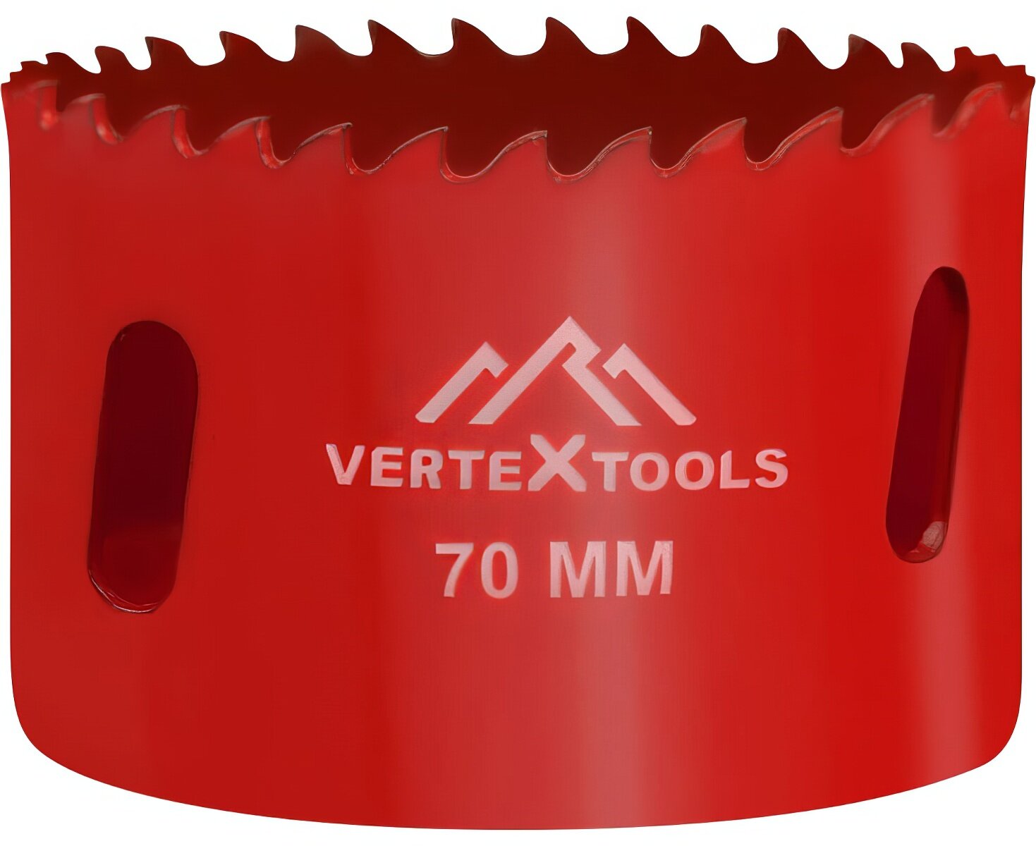 Коронка биметаллическая по металлу 70 мм vertextools 2525-70