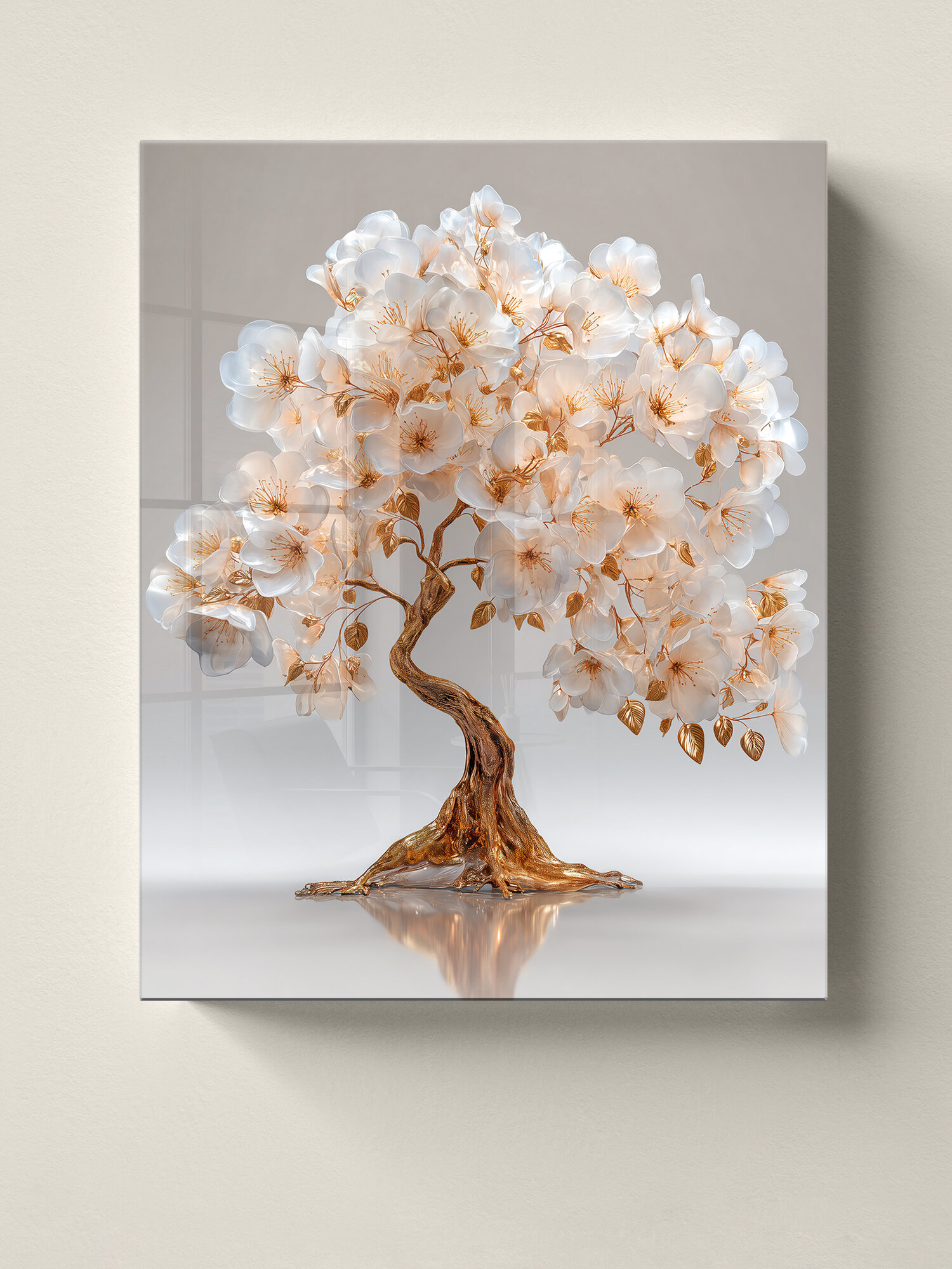 Картина Postermarket "Денежное дерево" стекло, цифровая печать, 40х50 см,