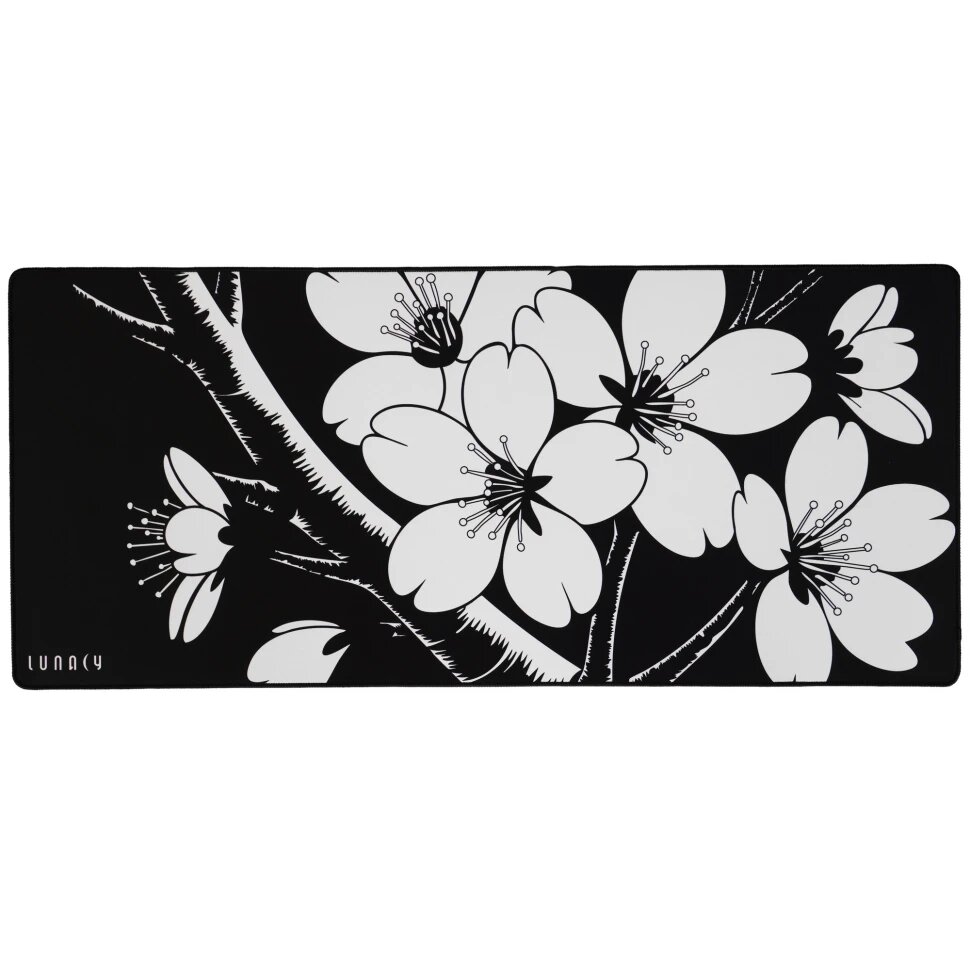 Коврик Lunacy Slip Deskmat Sakura Black (XL) черный, 900 мм x 400 мм x 4 мм