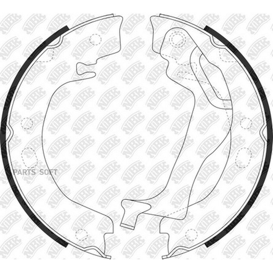 Колод. торм. бар. NiBK FN0648 от официального дистрибьютора, NIBK, артикул FN0648