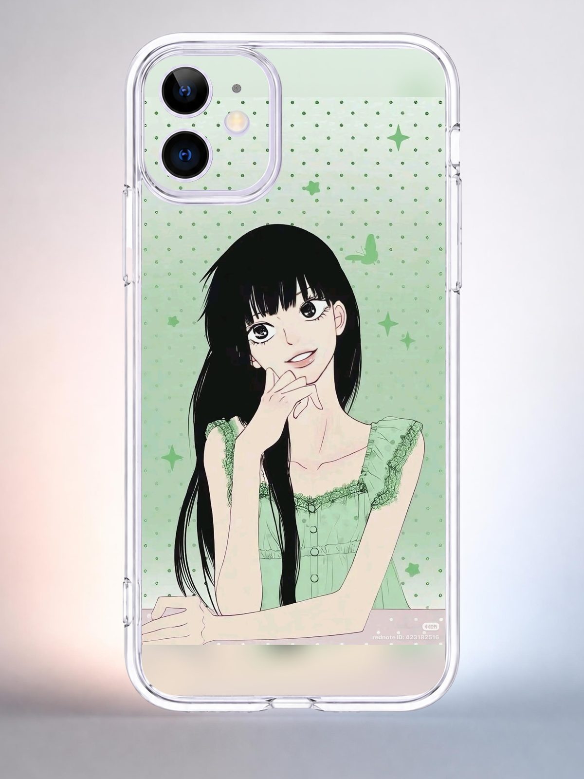 Чехол iPhone 11 Аниме девушка Y2K Indie Sleaze