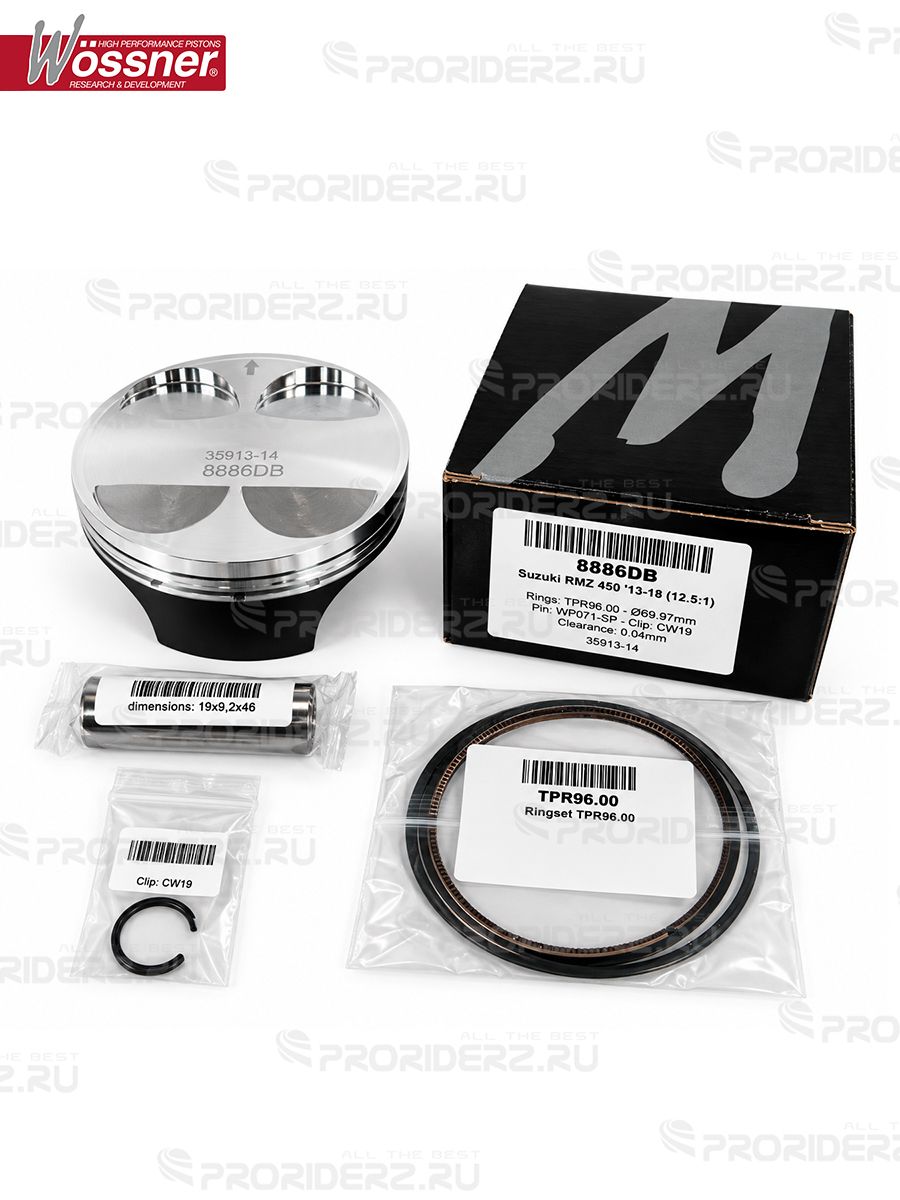 Поршень для мотоцикла RM-Z450 13-25 от бренда Wossner 8886DB