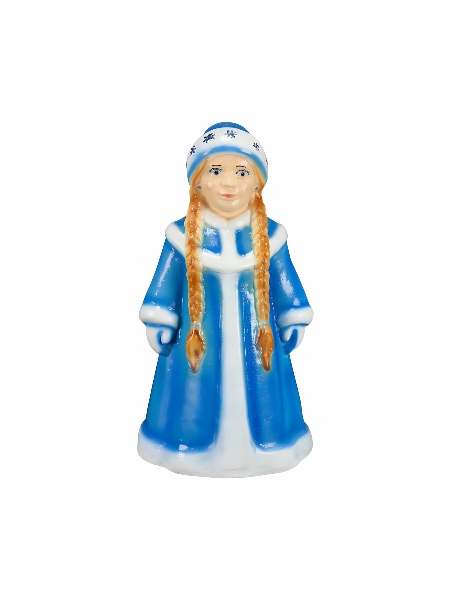 Фигурка садовая Снегурочка в синем, 25х50 см, новогодняя, 320/1