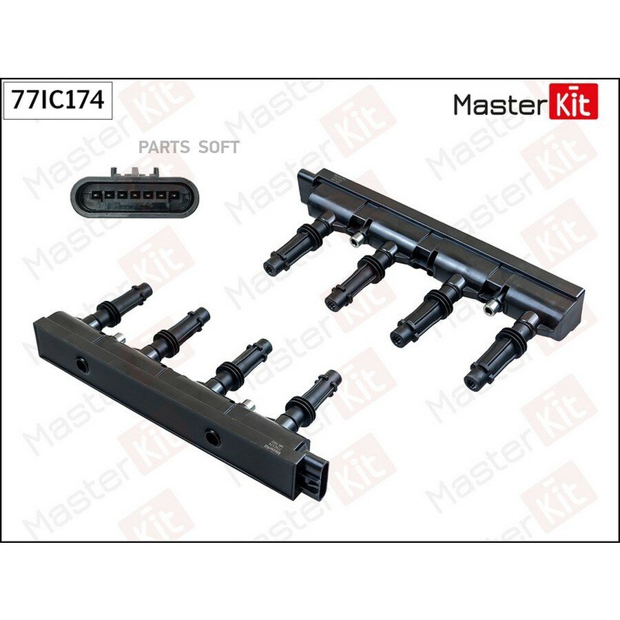 Рампа (кассета) катушек зажигания от официального дистрибьютора, MASTERKIT, артикул 77IC174