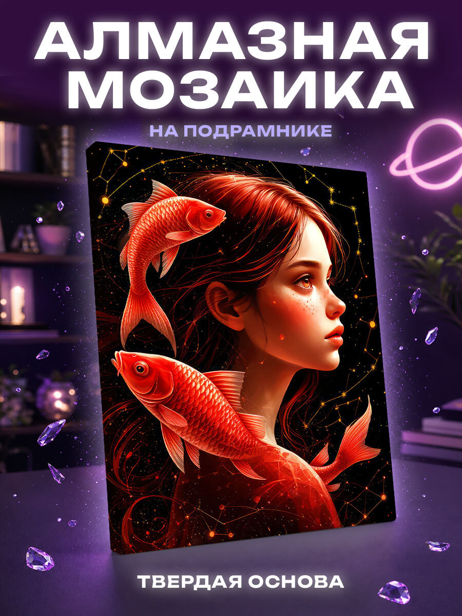 Алмазная мозаика Рыбы