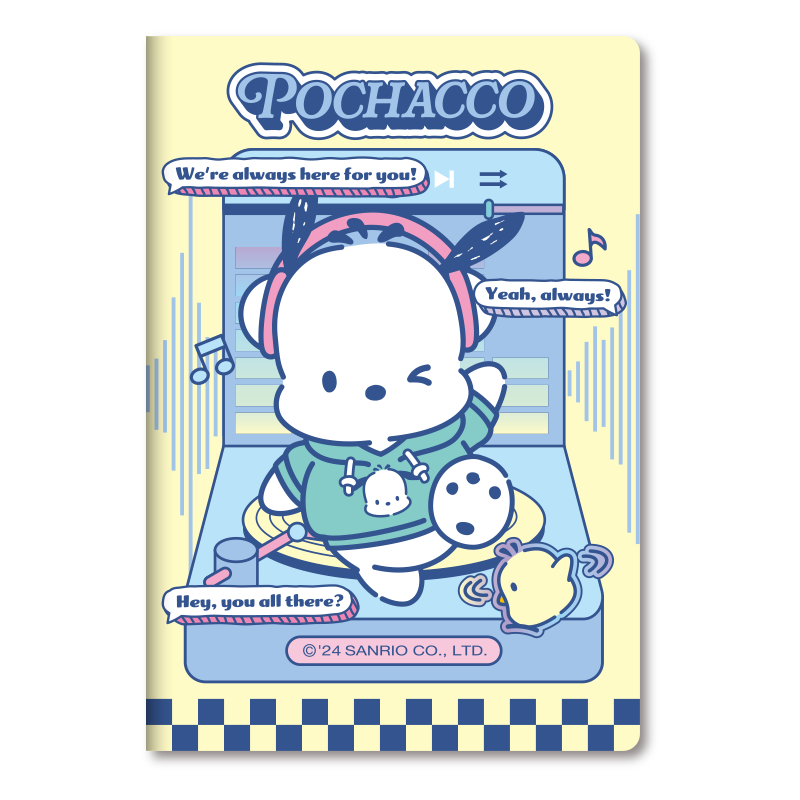 Нотбук Sanrio Punk Magazine Series B5 с пластиковым чехлом и смешанными цветами Куроми Май Мелоди Цвет：Серия Punk